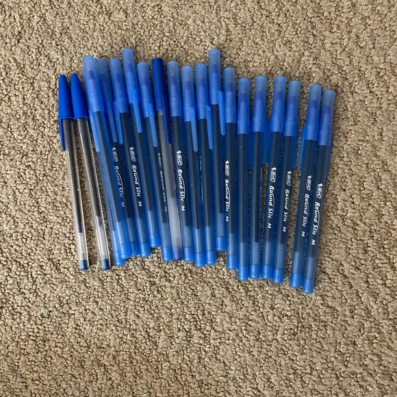 Staples | Office | Set Of 55 Black Blue Pens | Poshmark